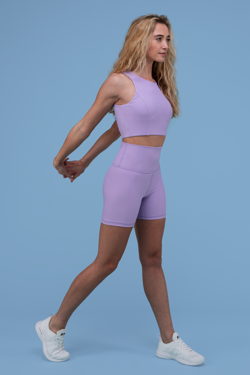 High Rise Shorts | Perform Short by Skimmed Milk | Blueberry Shorts